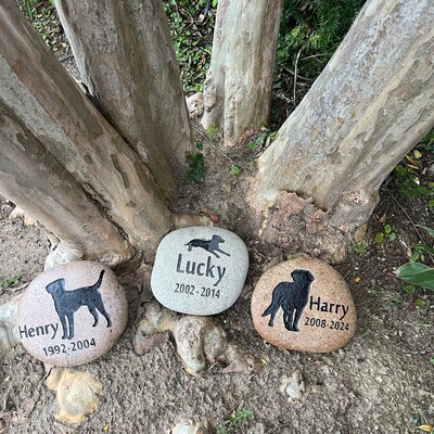RAT MEMORIAL 7/8 STONE approx. Size 3 Designs to Choose From Engraved ...