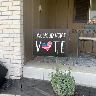 Vote Yard Sign, Political Yard Sign, Rally Sign, Register to Vote ...