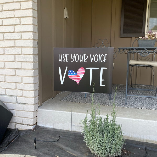 Vote Yard Sign, Political Yard Sign, Rally Sign, Register to Vote ...