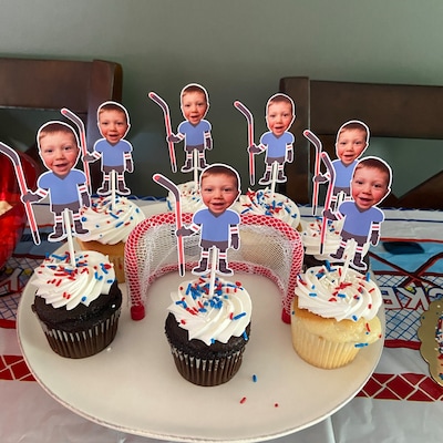 Pilot Custom Face Cupcake Toppers, Airlines Pilot, Graduation Pilot ...