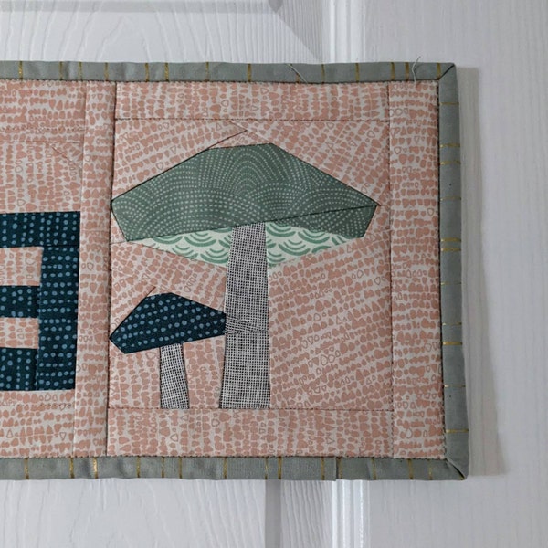 Mushrooms Paper Pieced Quilt Pattern in PDF - Etsy