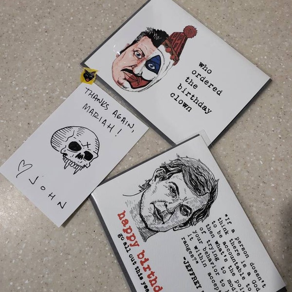 John Wayne Gacy Birthday Card (COLOR) - Etsy