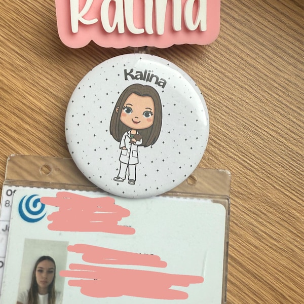 Custom Acrylic Badge Topper, Badge Buddy Topper, ID Holder, Acrylic ...