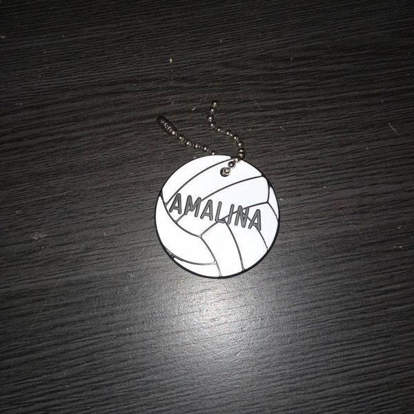 Personalized Volleyball Bag Tags, Custom Volleyball Gifts, Motivation ...