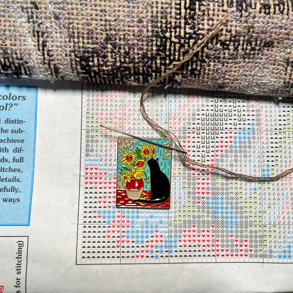 Famous Painting Needle Minders With Cats for Embroidery and Cross ...