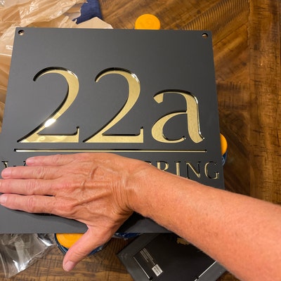 MODERN PERSONALISED HOUSE Sign House Number House Number Plate - Etsy