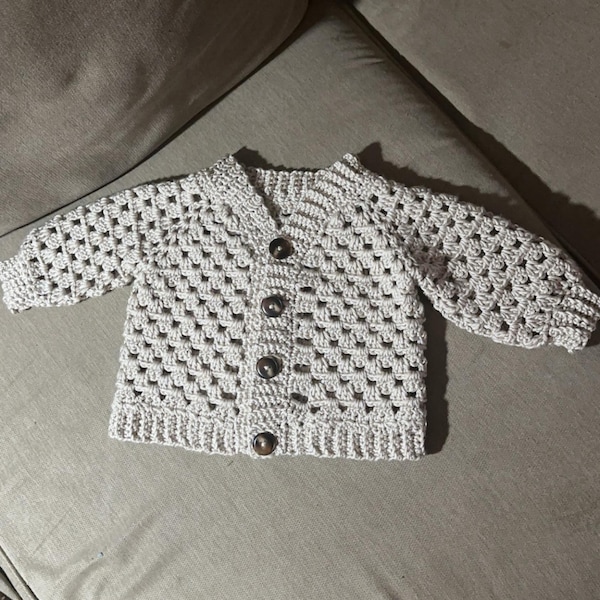 CROCHET PATTERN & VIDEO/ Mini Pop Cardigan Crochet Pattern / Easy Top ...