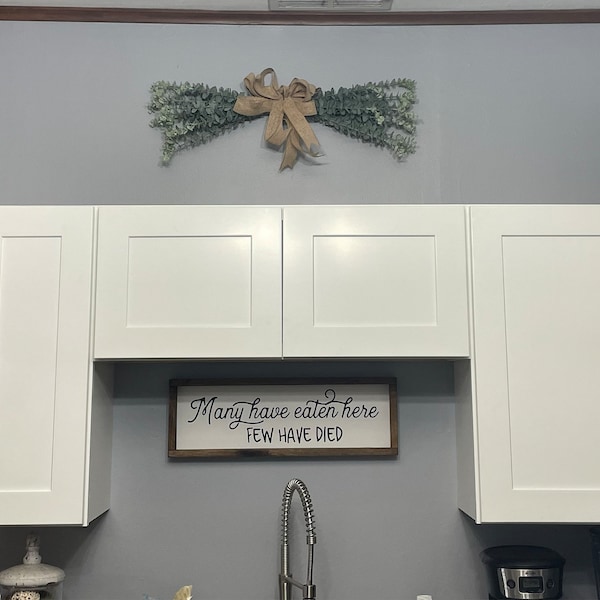 Faux Eucalyptus Wall Swag ~eucalyptus Wall Decor ~farmhouse Inspired ...