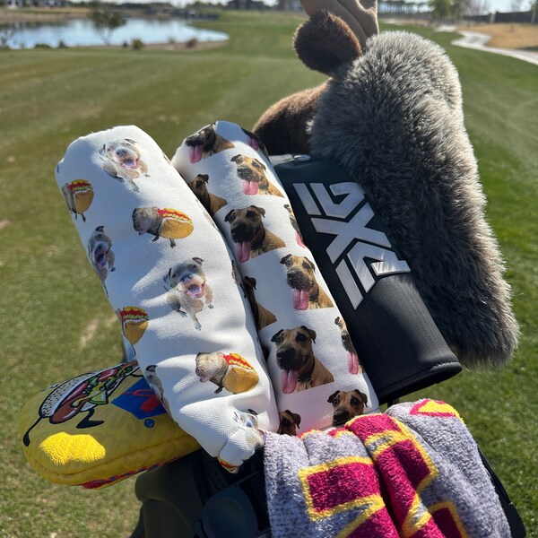 T-rex Golf Bag Mor Golf Headcovers Driver Fairway Hybrid Pop Art Canvas ...