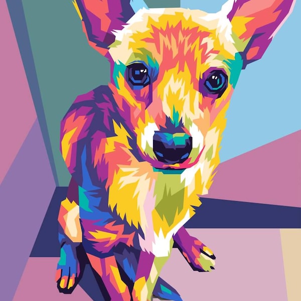 Custom Pet Pop Art Portrait, Personalized Dog/cat Lover Gift - Etsy