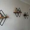 Custom Mini Diamond Shelf SINGLE Diamond Shelf, Geometric Floating ...
