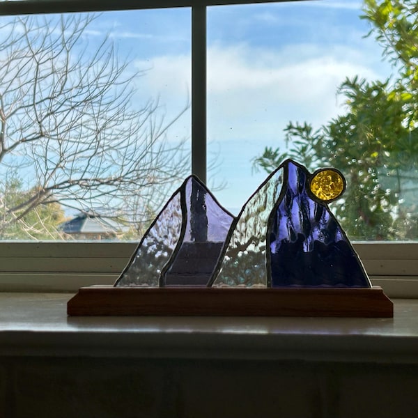 Flawed, Reduced Price, Oak Wood Display Stand for Fused Glass, Stained ...