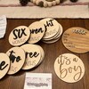 Hello Stat Disc birth Announcement Disc Baby Announcement New Baby Sign ...
