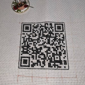 Rickroll QR Code Cross Stitch Pattern - Etsy
