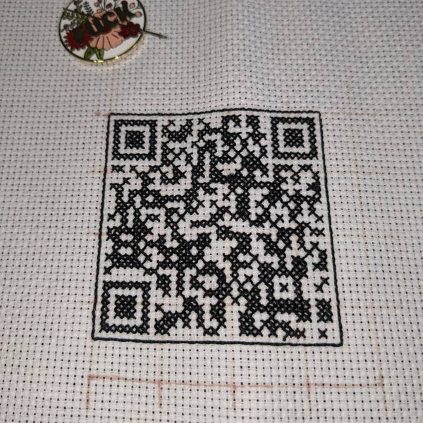 Rickroll QR Code Cross Stitch Pattern - Etsy