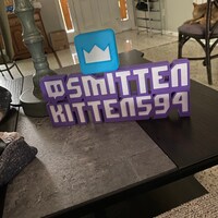 Personalized Custom Twitch Style Name Plate Streamer Gift - Etsy Canada