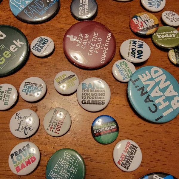 Colorguard Buttons / Marching Band / Set of 12 Colorguard 1 or 1.25 ...