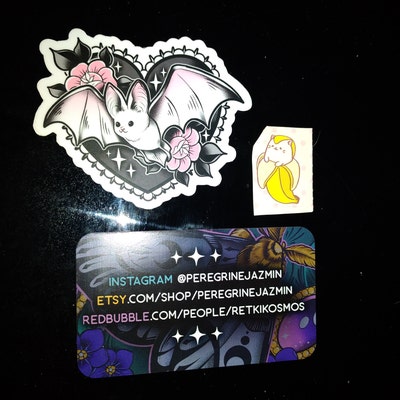 Little Bat Vinyl Sticker - Etsy