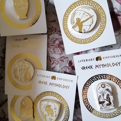 Greek Mythology Enamel Pin Set Greek Myth Collection Book Pin Badge ...