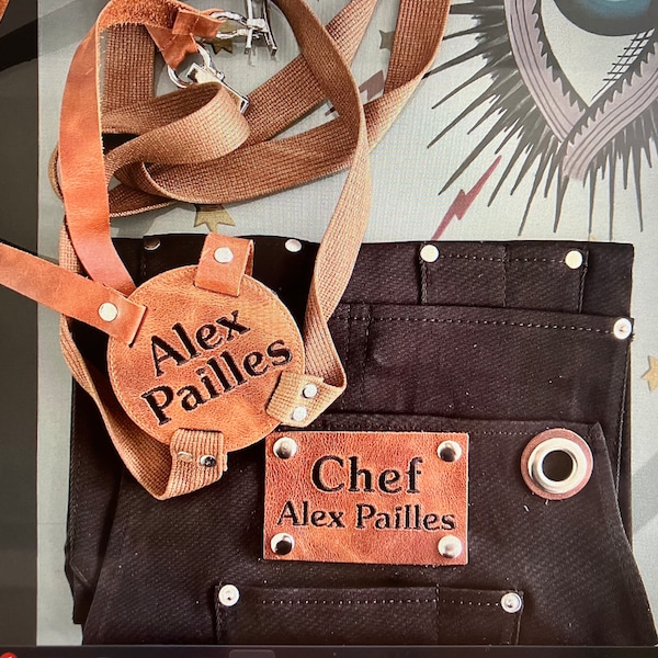 Custom Logo Apron for Men and Women With Personalized Embroidery Name ...