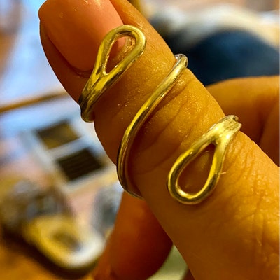 Dropmallet © Splint Ring Mallet Finger Ring Silver Mallet Finger Splint ...