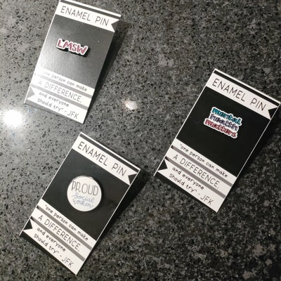 LCSW Social Work Enamel Pin - Etsy