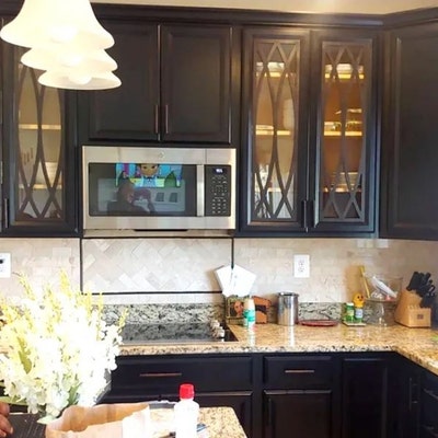 Mullion Glass Door for Existing Kitchen Cabinet Kitchen Mullion Kitchen ...