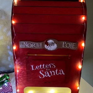 Letters to Santa Mailbox SVG, Cut File, Santas Mailbox, Christmas Decor ...