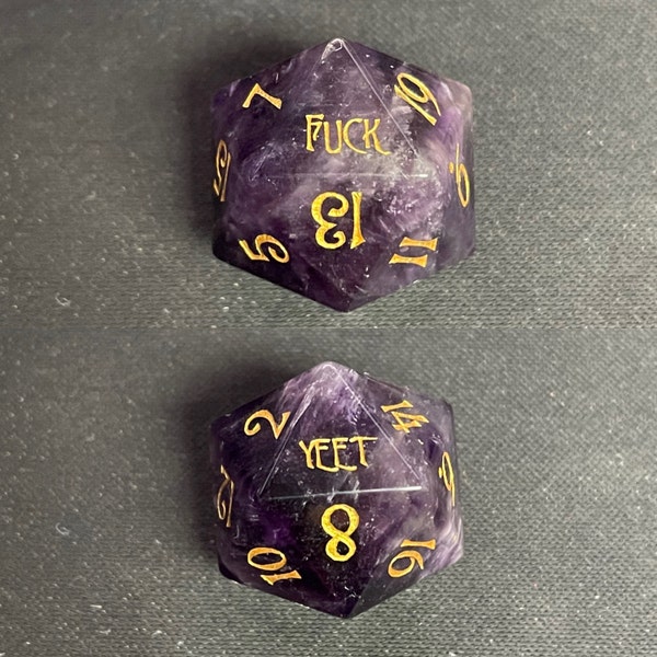 CLEARANCE Sale-1 Piece Blue Sandstone F*CK YEET D20 Die-critical ...