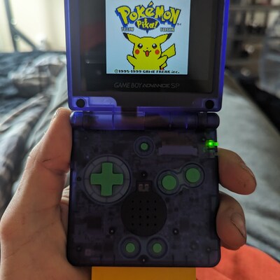 Nintendo Gameboy Advance SP Soft Touch the Great Wave IPSV5 3.0 Inch HD ...