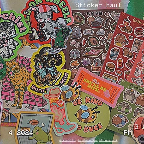 Pack Animals - Retro Cute Animal Sticker Pack - Vinyl Stickers - 4 Pack ...