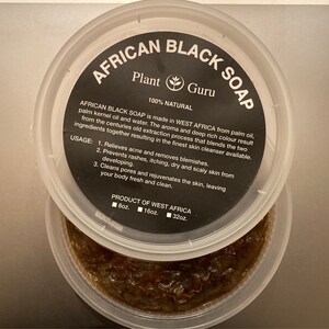 Raw African Black Soap Paste 100% Pure Organic Unrefined Natural From ...