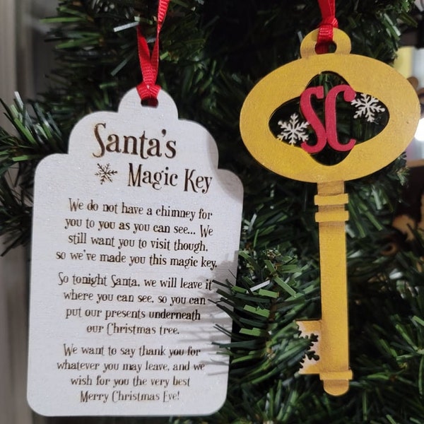 Santa's Magic Key, Engraved and Scored Versions Available, Digital ...