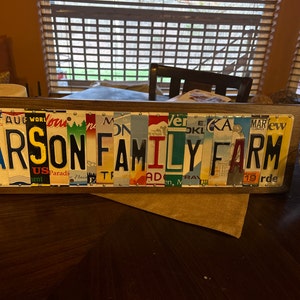 Personalized Any Year Anniversary License Plate Sign Choose Your States ...