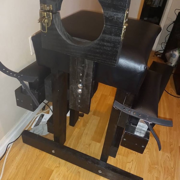 Self-bondage Stockade Spanking Bench/flogging Bench/ With Time Release ...