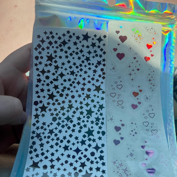 Tiny Sparkle Stickers Vinyl GLOW Star Waterproof Tiny Stars Small ...