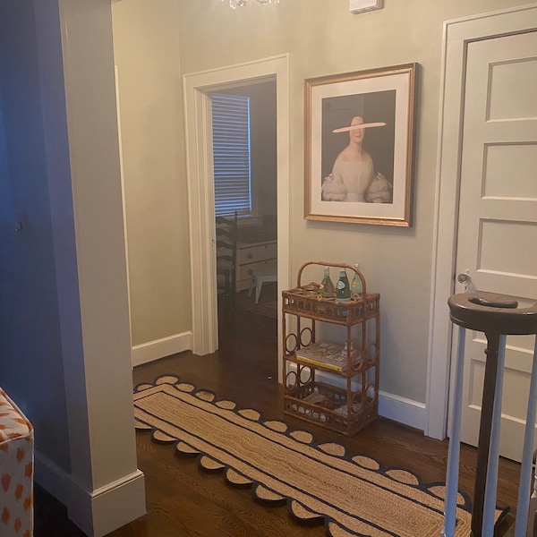 Scallop Runner Rug, Jute Scalloped Rug, Jute Runner Rug, Natural Jute ...