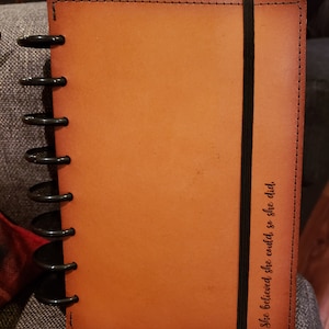 Leather Personalized Discbound Planner Cover - Etsy