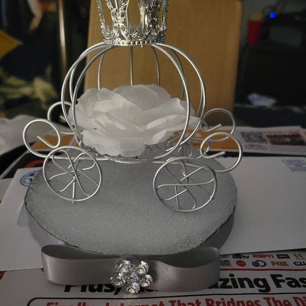 Carriage Cake Topper for Your Fairy Tale Wedding Cakes Christening or ...