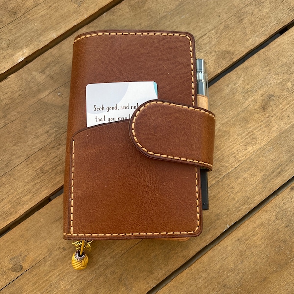 Pocket TN Veg Tan Leather Cover, Moleskine Pocket, Small Notebook, 9*14 ...