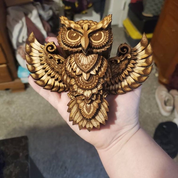 Multi-layer Antler Deer Hunter, Hunting Decor, Wood Deer Gift, Wall Art ...