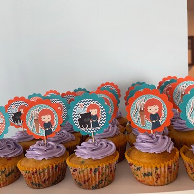 Brave Inspired Cupcake Toppers - Etsy