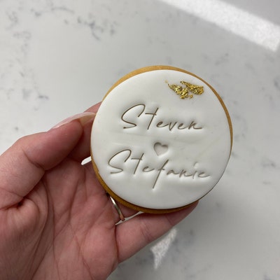 Cursive Script Alphabet Font Letter Stamp Fondant, Gum Paste, Cookie ...