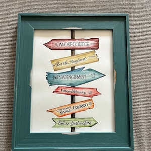 Updated Storybook Signpost Print. Storybook Nursery Decor. - Etsy