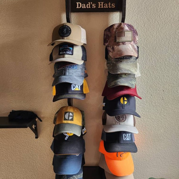 Baseball Cap Rack , Rack for 20 Caps, Custom Cap Rack , Cap Rack 3D ...