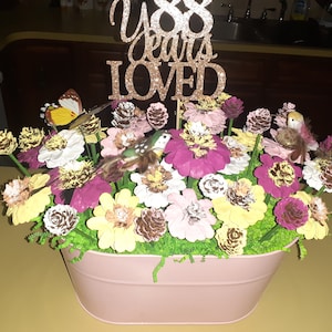 88 Years Loved Cake Topper, 88 Cake Topper, 88th Anniversary Cake ...