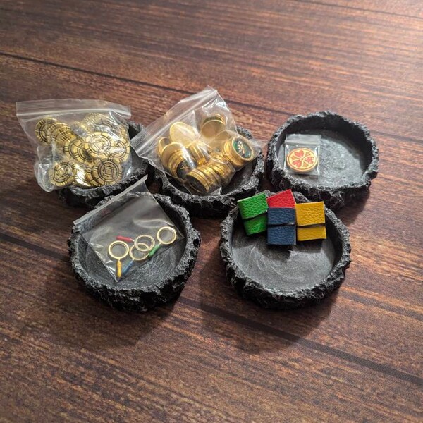 60 Metal Lost Ruins of Arnak Token Upgrade, Gold Coin, Compass and ...