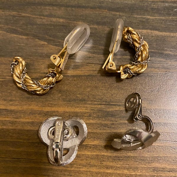 Grip Clips With Silicone for Mask Holder Eyeglass Chain Gold Silver or ...