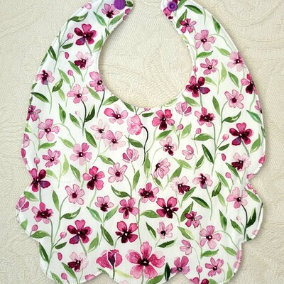 Baby Scallop Bib Dribble Set PDF Sewing Pattern Projector File - Etsy