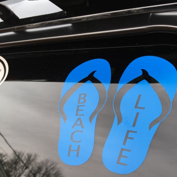 Beach Life Decal, Beach Life Stickers, Beach Life, Car Decal, Car ...
